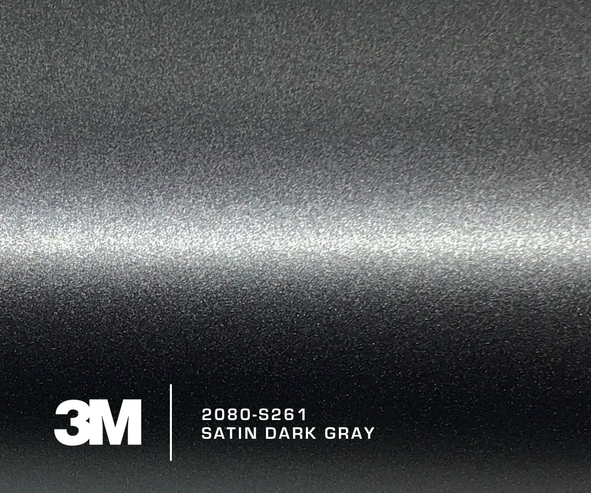 3M 2080-S261 Satin Dark Gray Car Wrap folie | WrapSupply