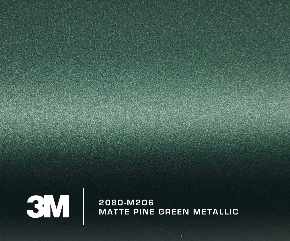 3M 2080-M206 Matte Pine Green Metallic Car Wrap folie | WrapSupply