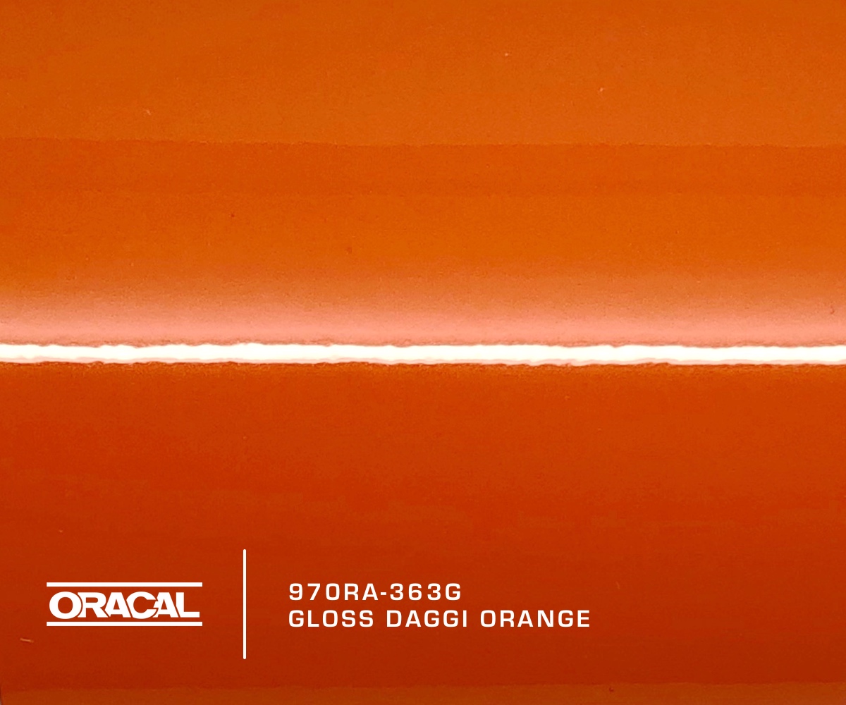 Oracal 970RA-363G Gloss Daggi Orange Wrap film | WrapSupply