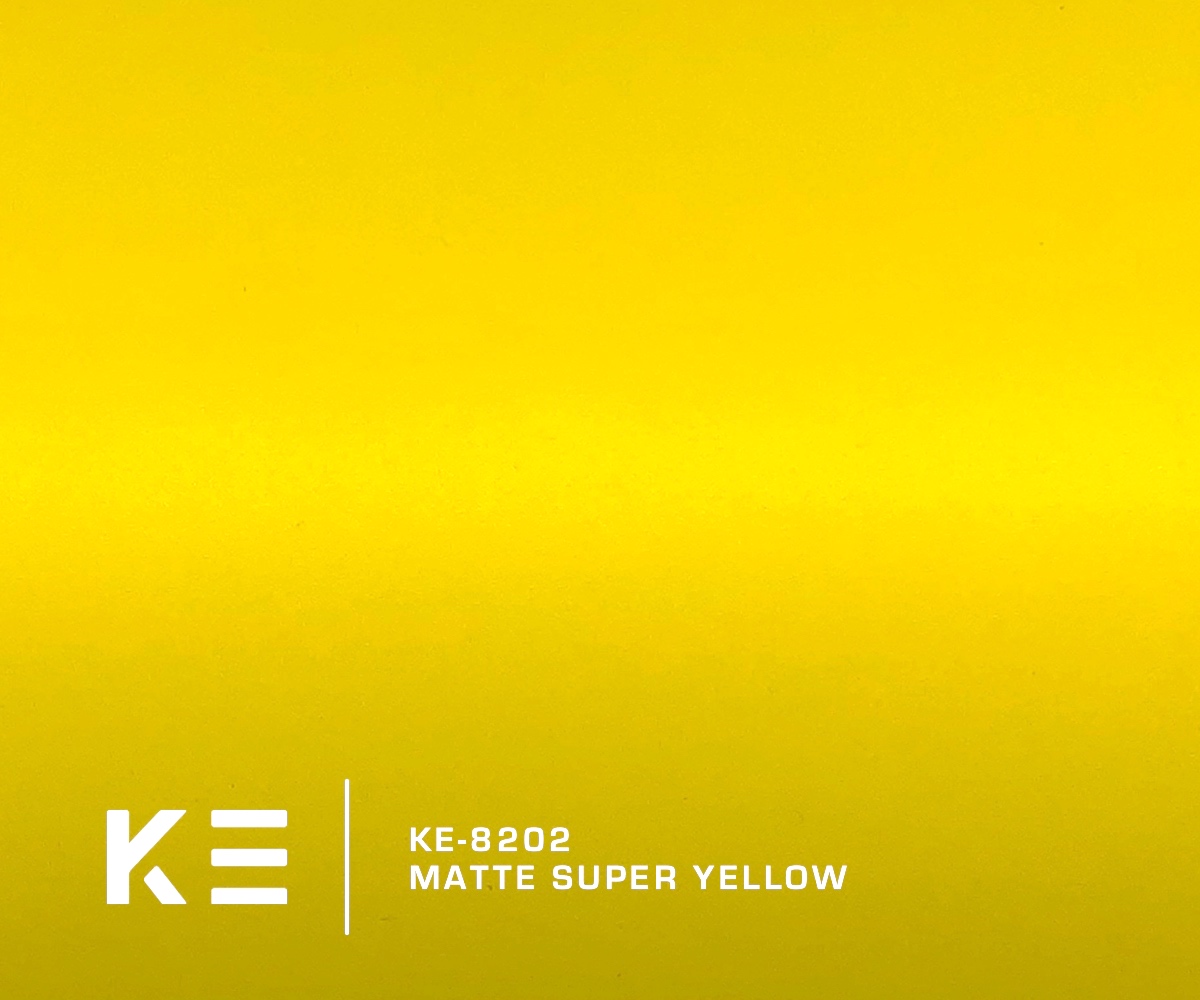 KE Premium Wrapping Film - Matte Super Yellow | WrapSupply