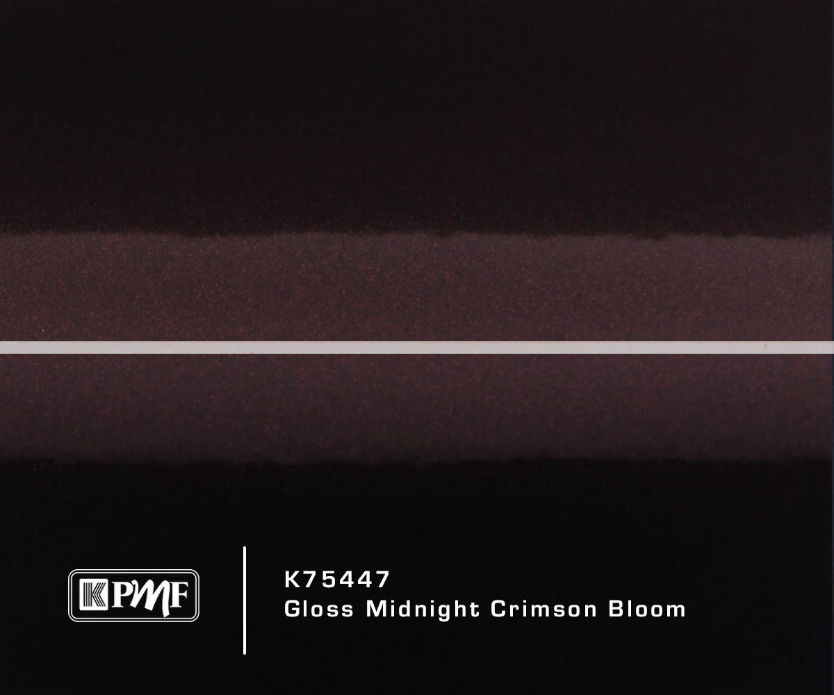 KPMF K75447 Gloss Midnight Crimson Bloom Wrap film | WrapSupply