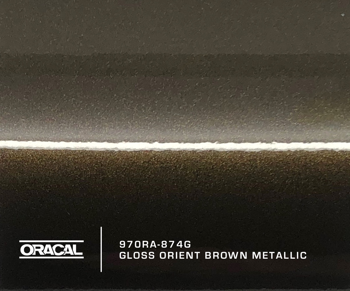 Oracal 970RA-874G Gloss Orient Brown Metallic Wrap film | WrapSupply