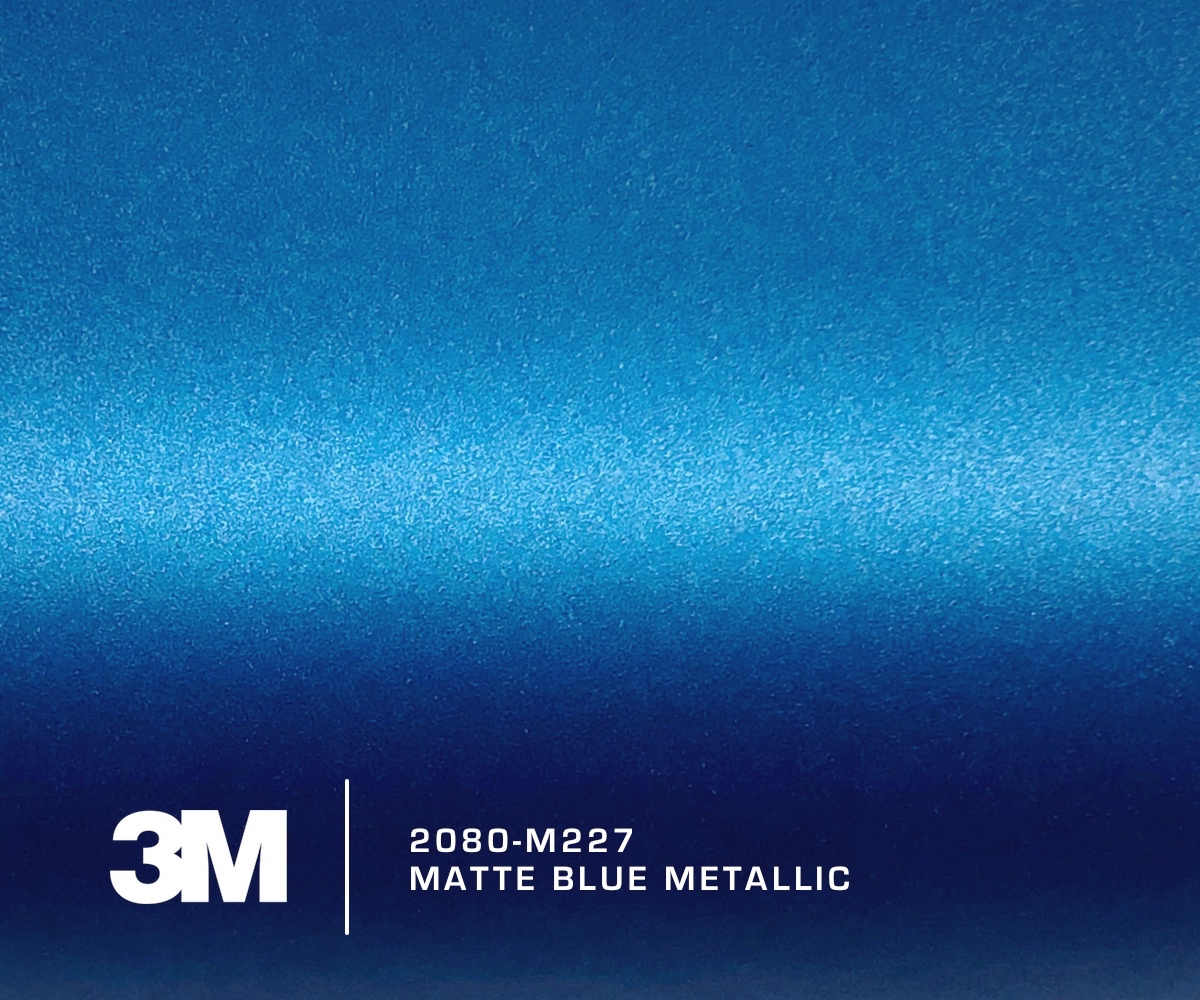 3M 2080-M227 Matte Blue Metallic Car Wrap folie | WrapSupply