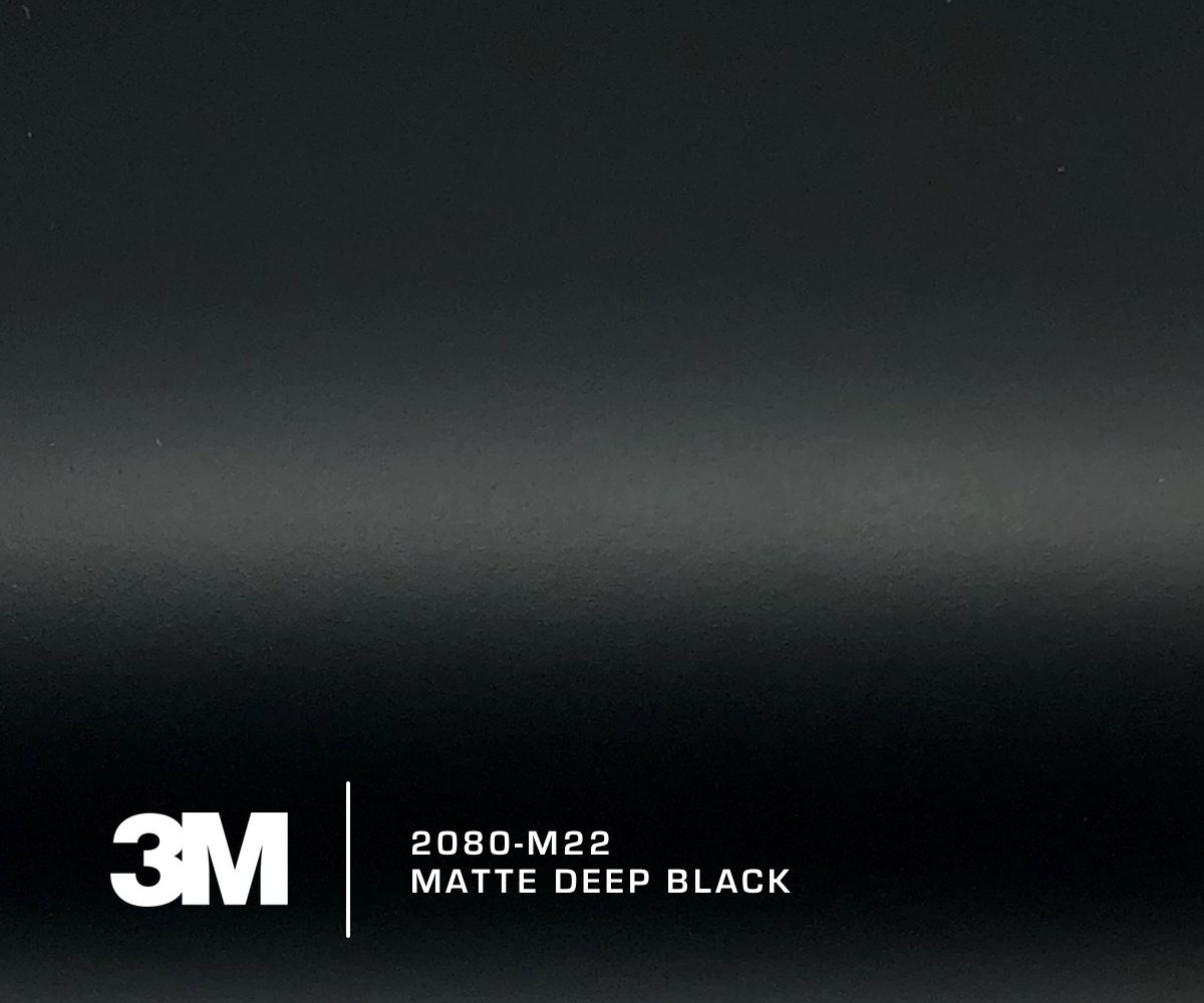 Car Vinyl Wrap 3M 1080 Matte Deep Black Car Wrap Vinyl - 60x24 Inch ...