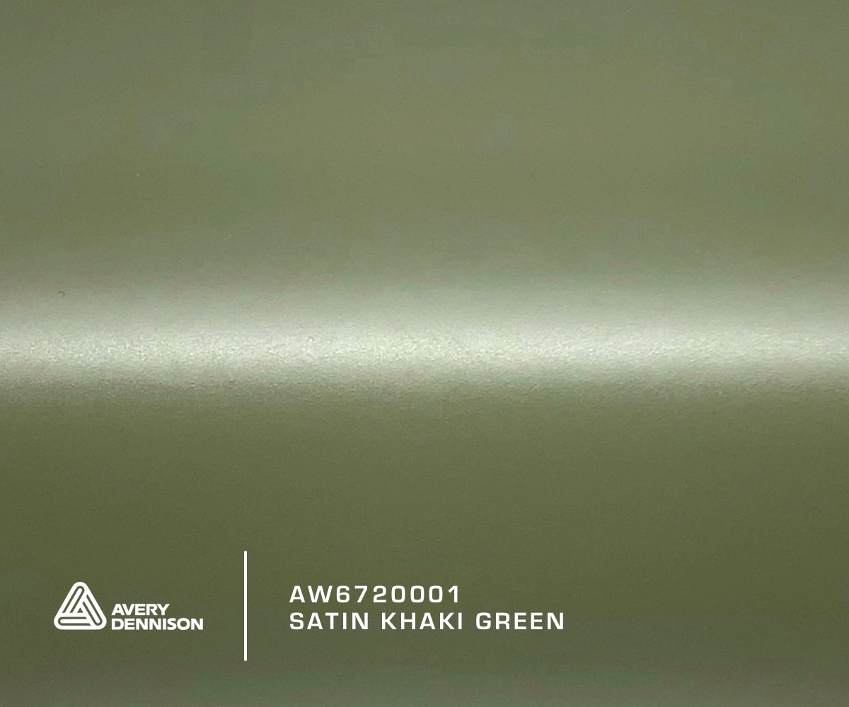 Avery Supreme Satin Khaki Green Wrap folie | WrapSupply