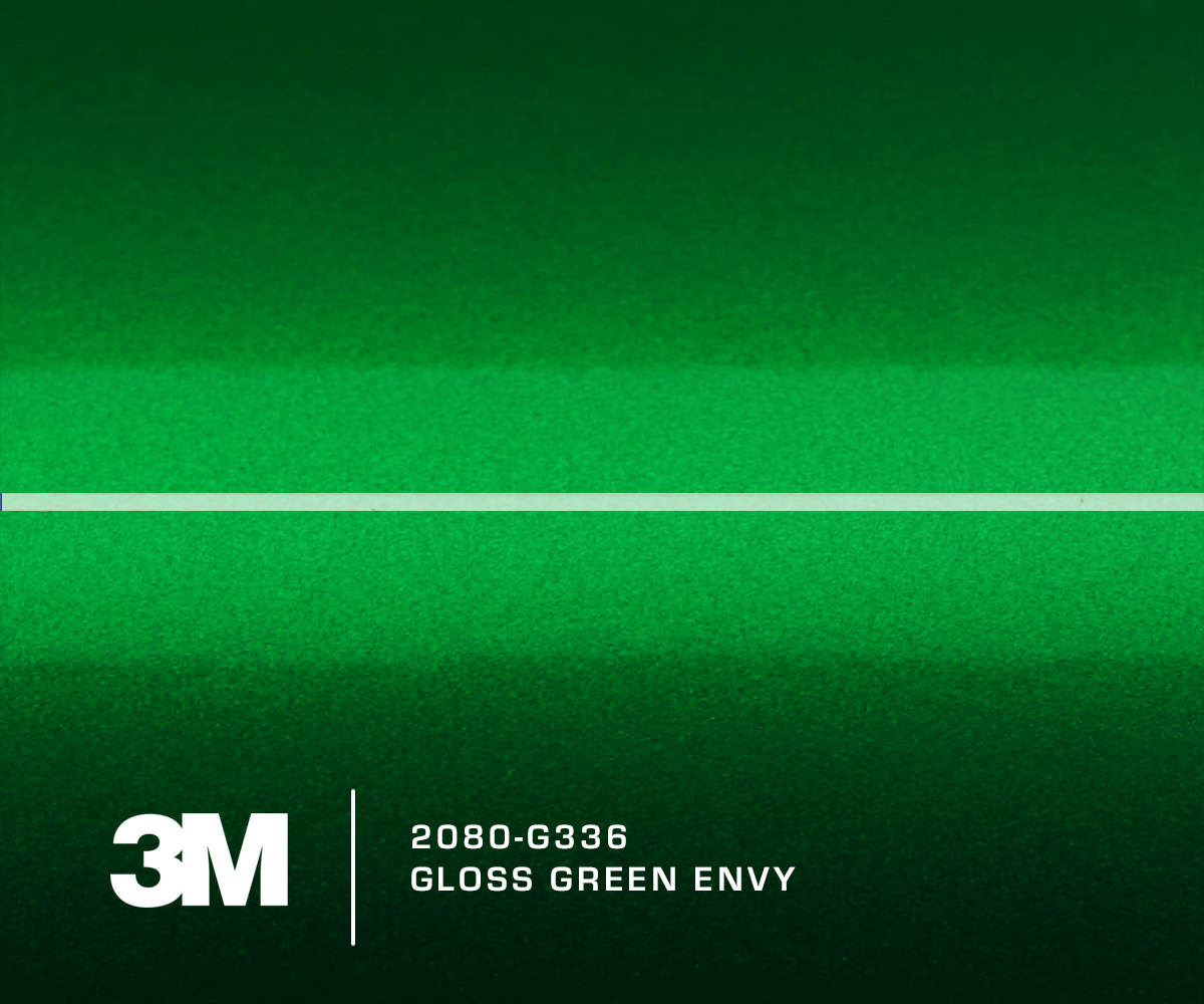 3M 2080-G336 Gloss Green Envy Wrap Folie | WrapSupply