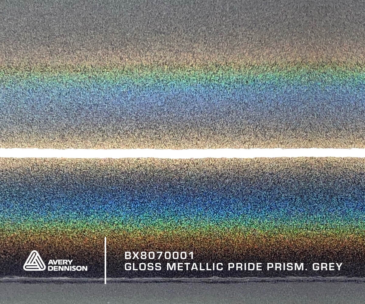 Avery Supreme Gloss Metallic Pride Prismatic Grey folie | WrapSupply
