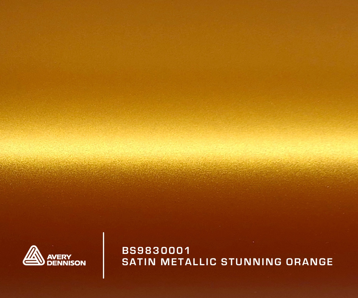 Avery Supreme Satin Metallic Stunning Orange Wrap folie | WrapSupply