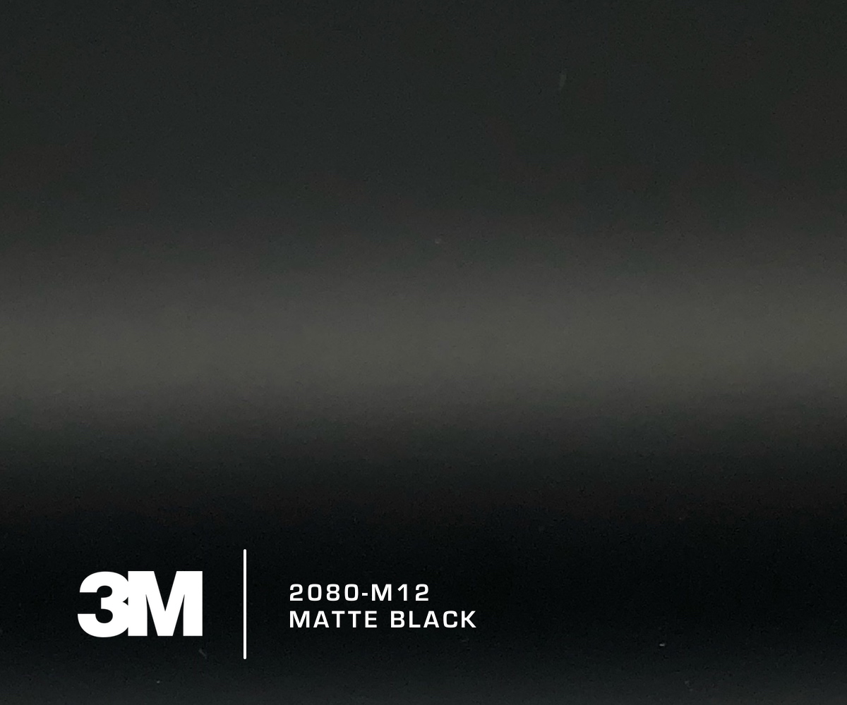 3M 2080-M12 Matte Black Car Wrap folie | WrapSupply