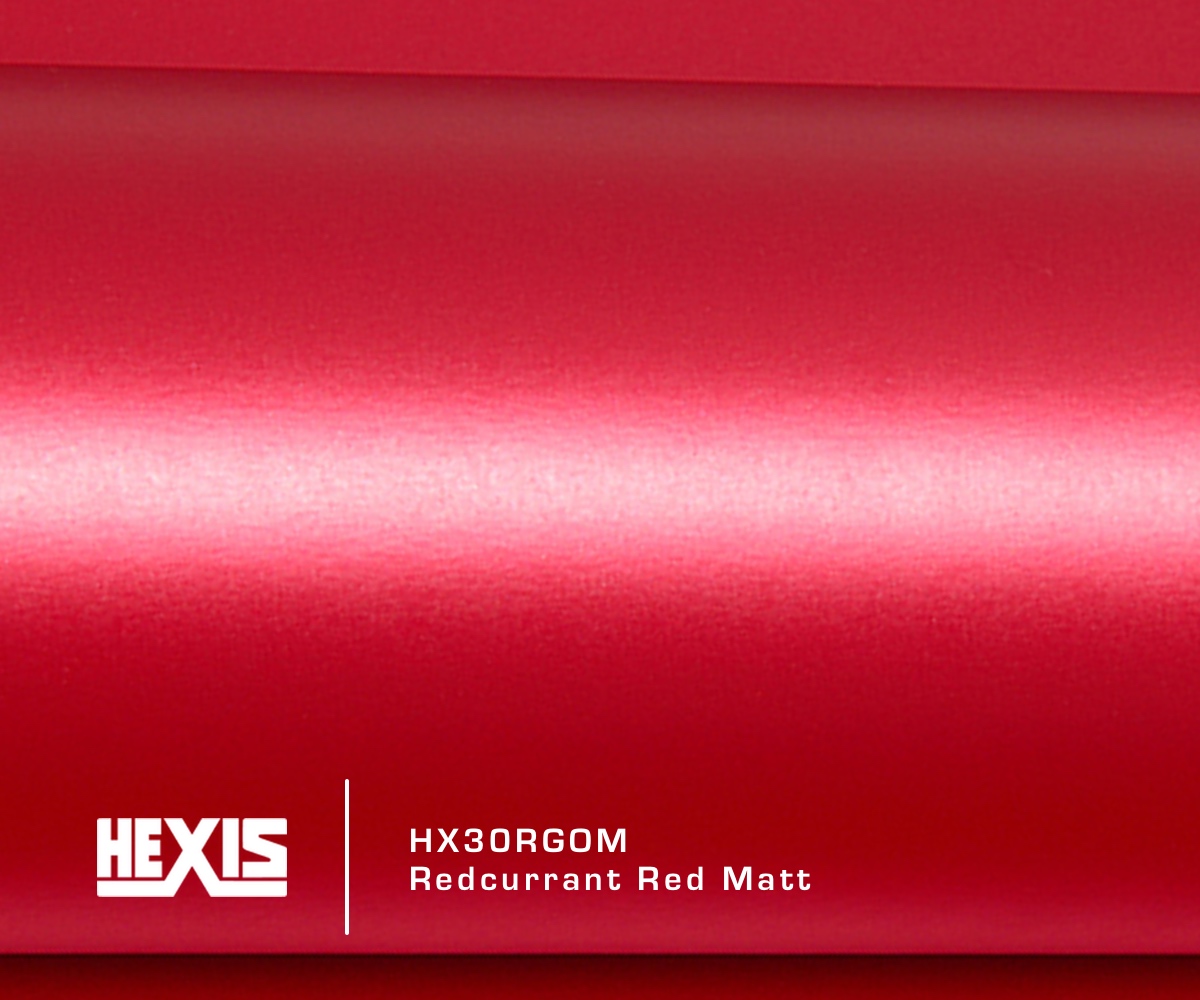 HEXIS® SKINTAC HX30RGOM Redcurrant Red Matt Wrap folie | WrapSupply